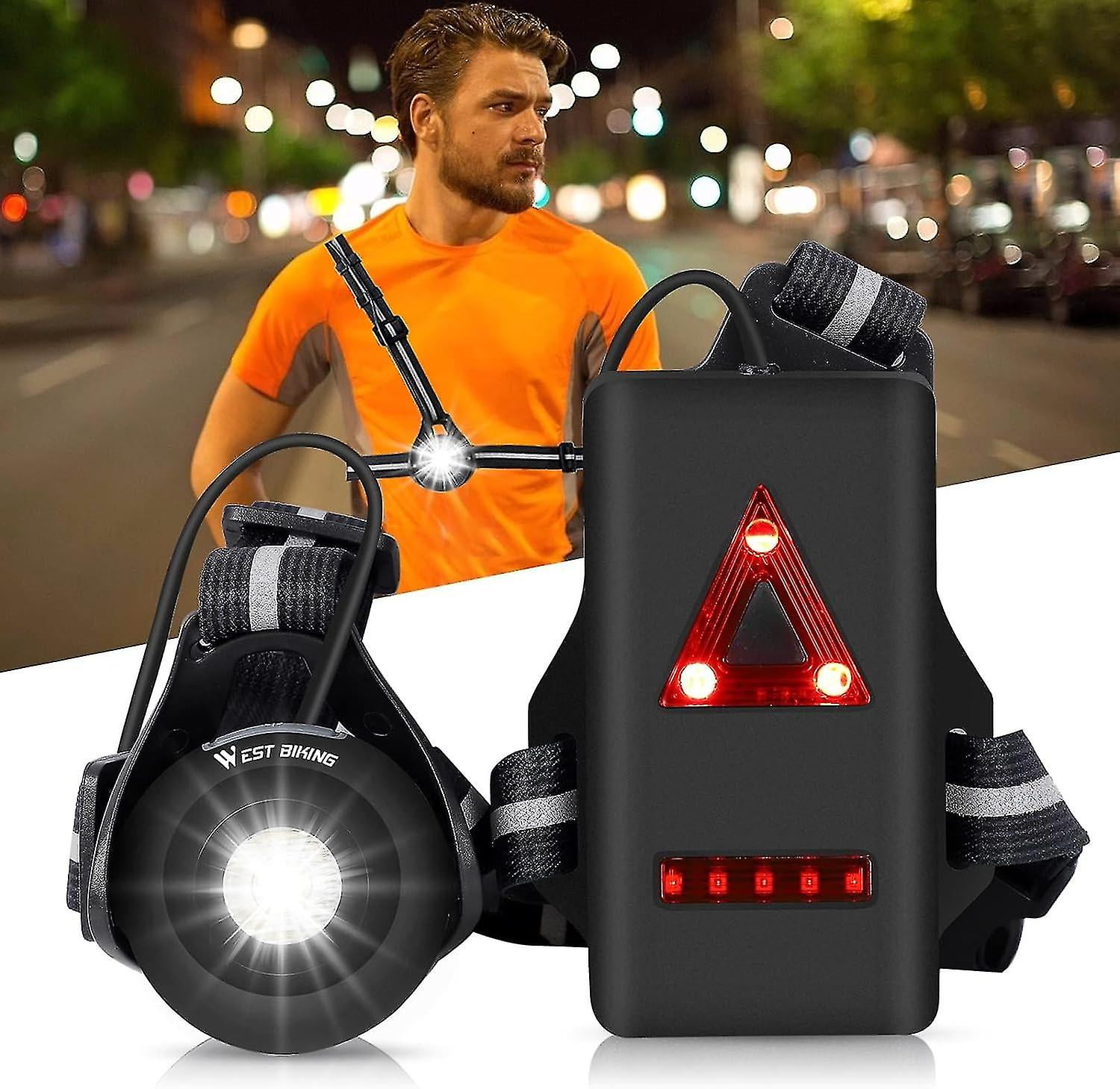 Running Light Chest Run Light With Adjustable Beam 500 Lumens Usb ...