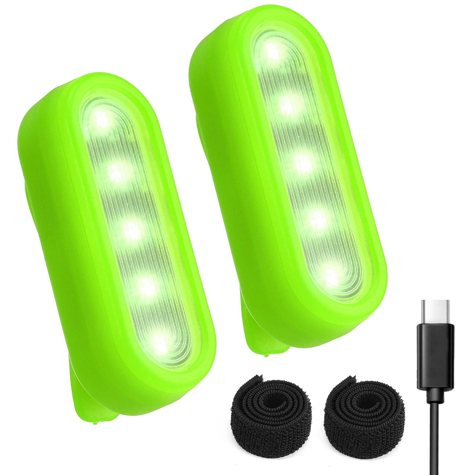 Running Lights-Clip on Flashlight for Runners Rechargeable Safety ...