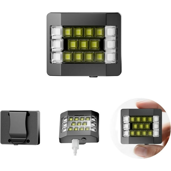 Running Lights for Runners, Clip on Flashlight, Rechargeable LED Safety ...