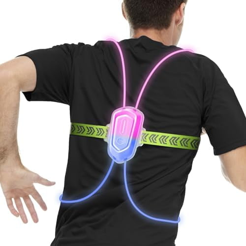 Running Lights for Runners, High Visibility LED Running Vest with ...