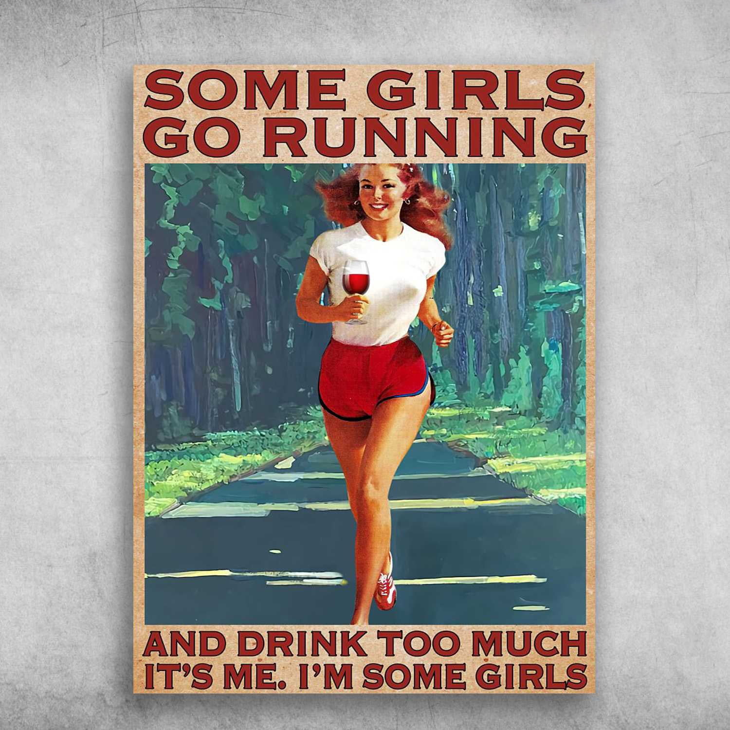 Running Lover, Lady Loves Wine, Some Girls Go Running, And Drink Too ...