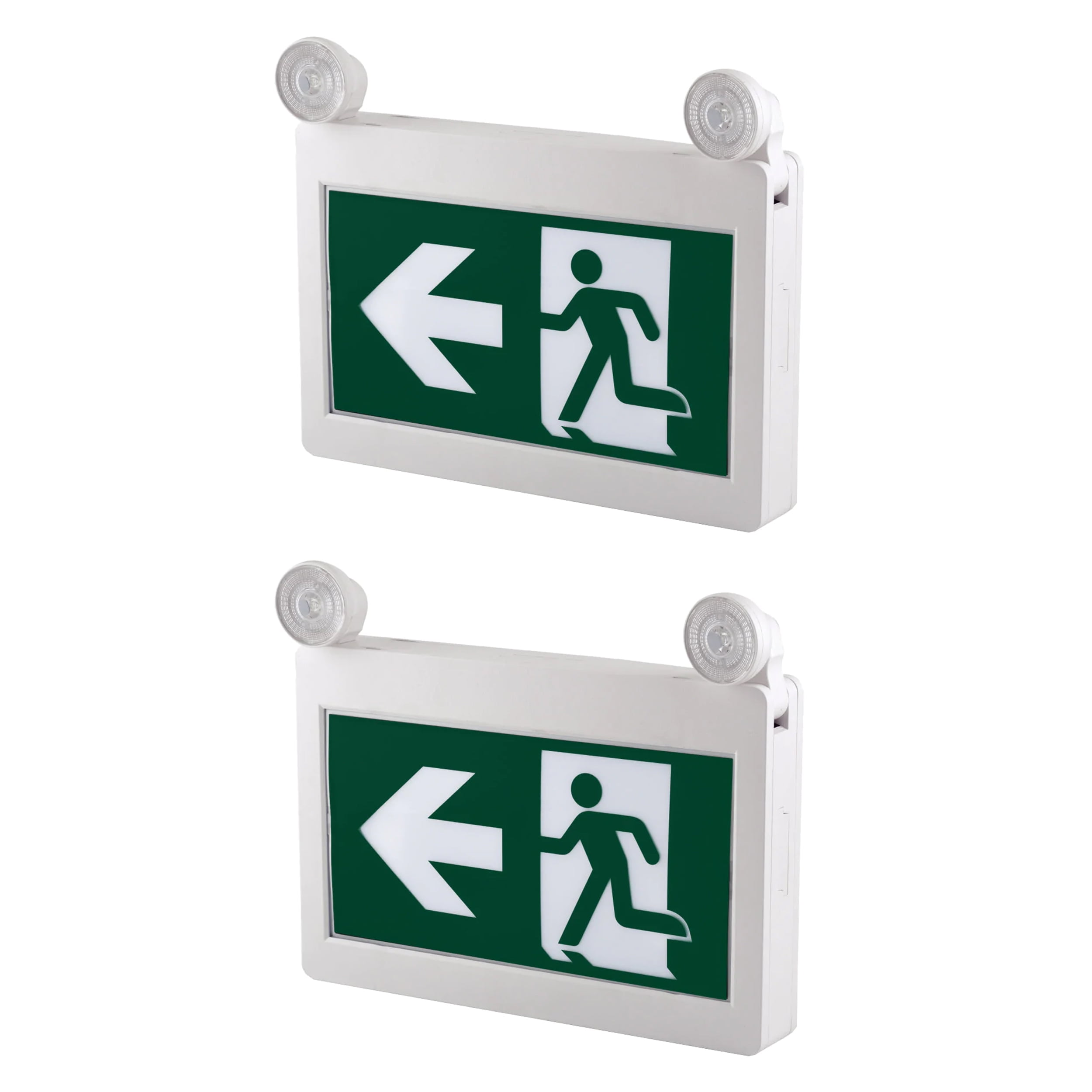 Running Man Green Exit Signs With Emergency Lights For Business ...