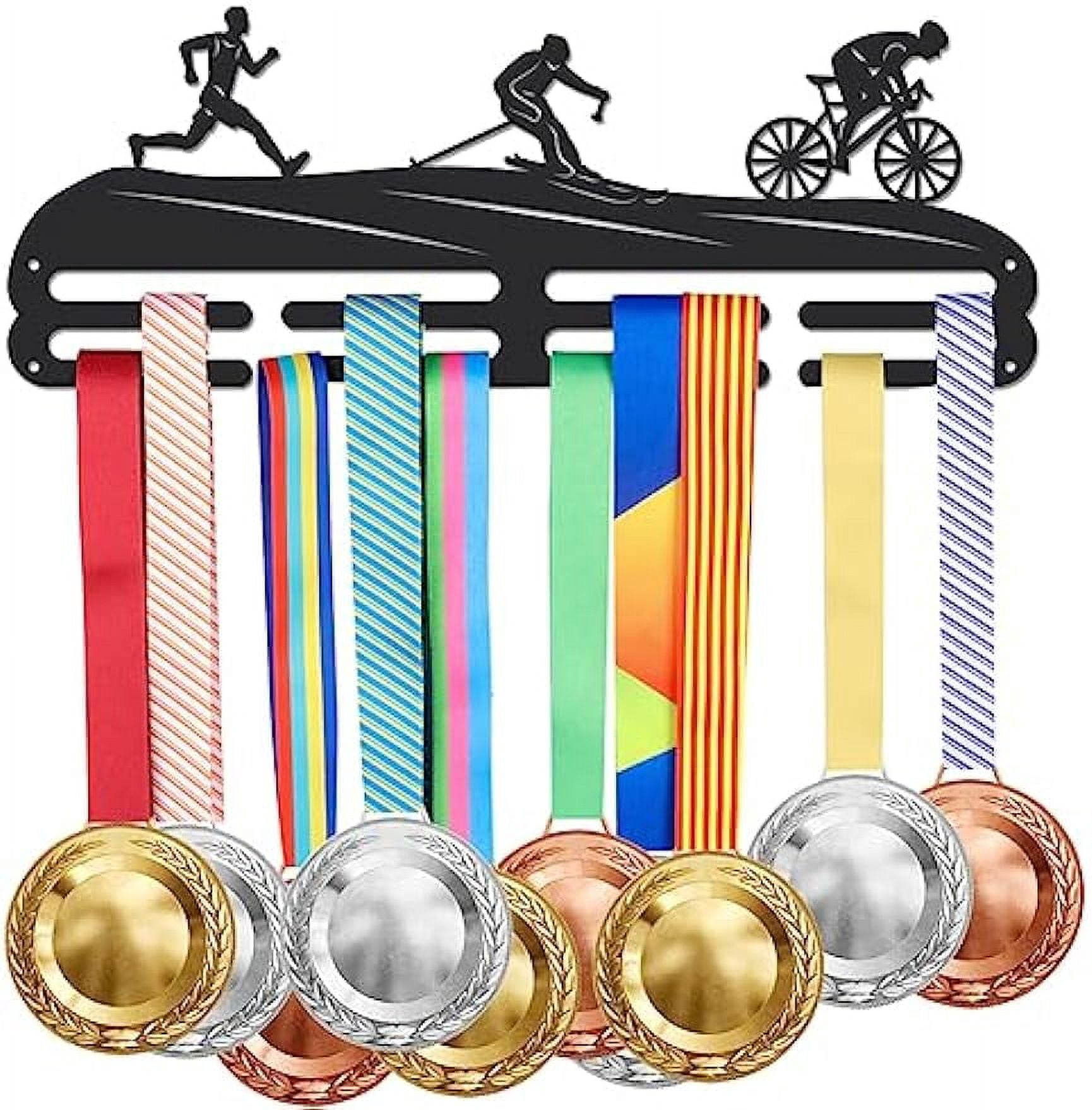 Running Medal Hanger Display Football Skiing Cycling Medals Display ...