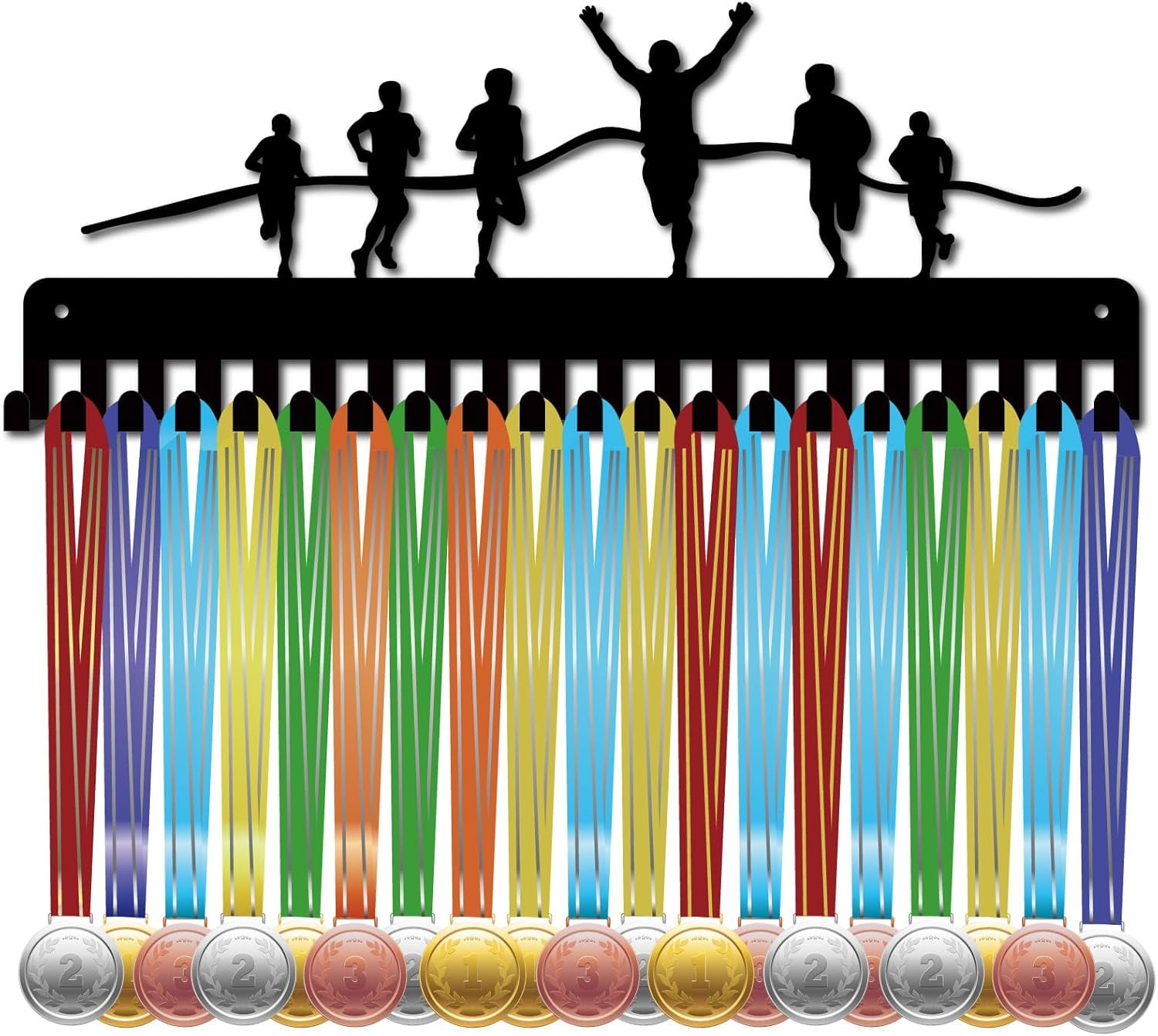 Running Medal Hanger Display Medal Holder Rack Marathon Sports Metal ...