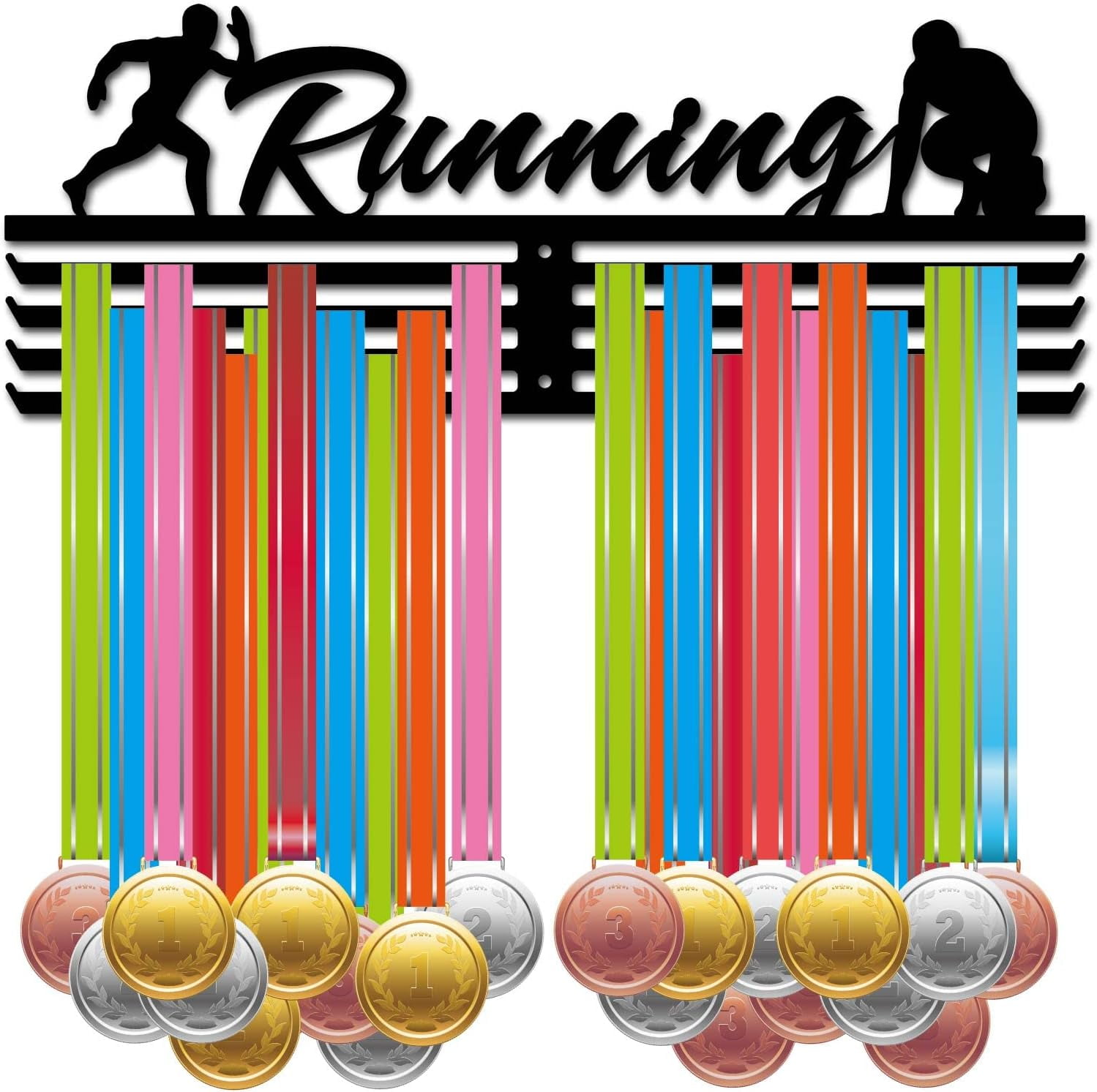 Running Medal Hanger Display Sports Medal Holder Over 60+ Medals Award ...