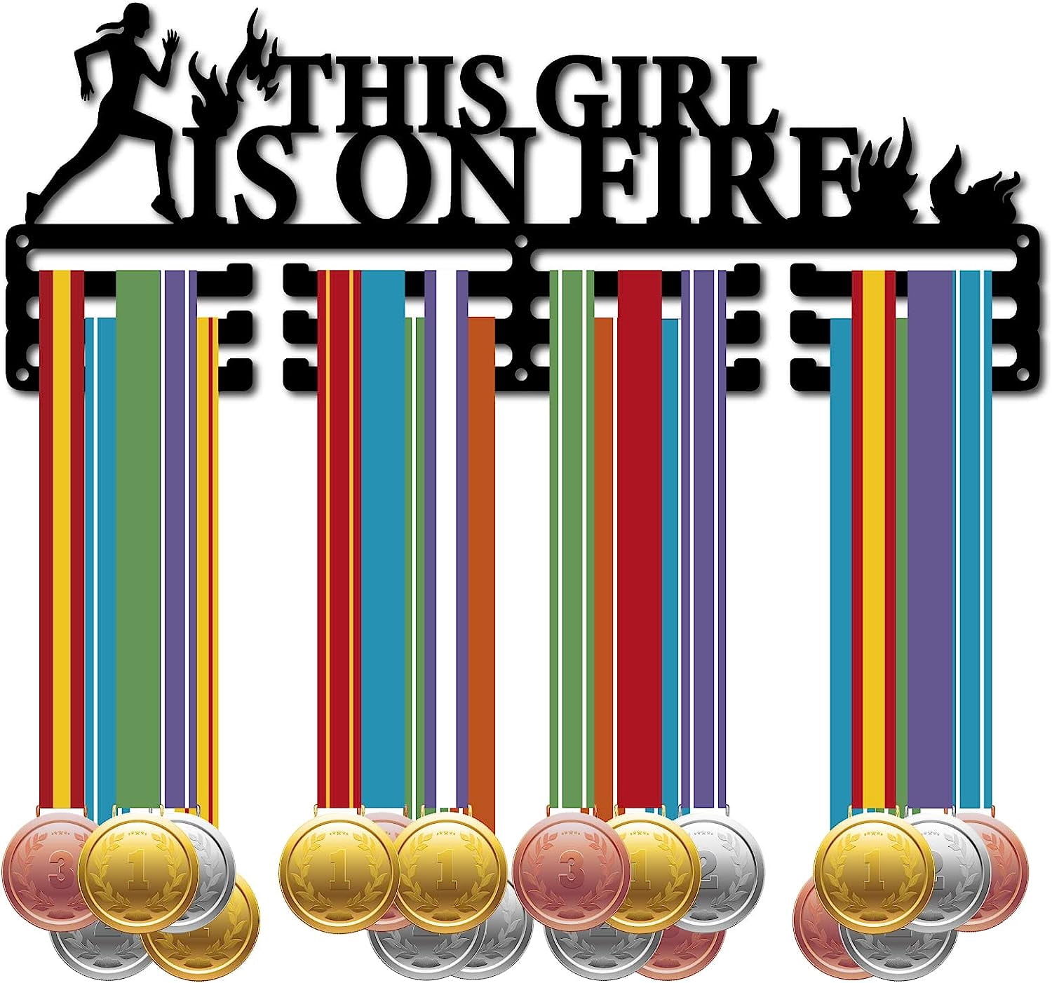 Running Medal Hanger Display Sports Medal Holder Over 60+ Medals Award ...