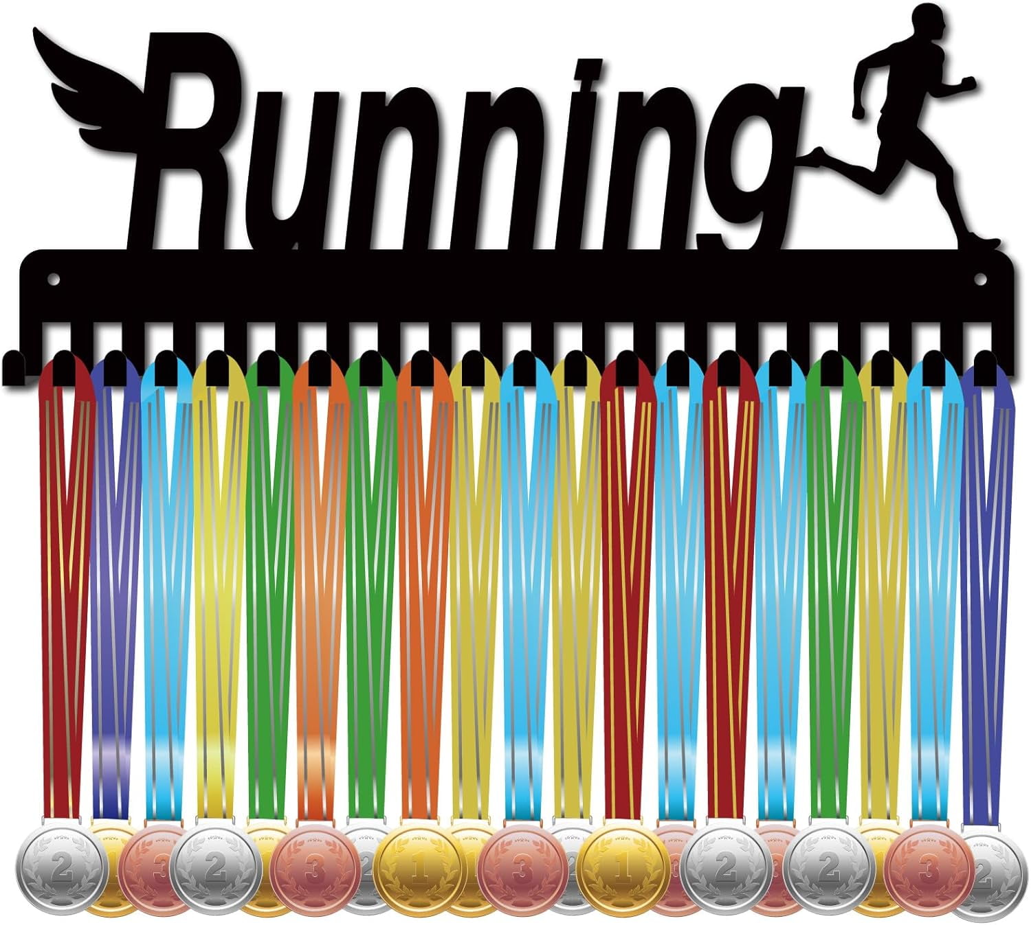 Running Medal Hangers Runner Medal Holder Hooks Racks Display Wall ...