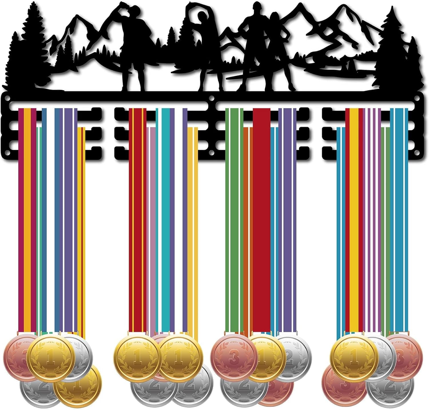 Running Medal Holder Display Hanger Medal Wall Mount Frame Shelf Sports ...