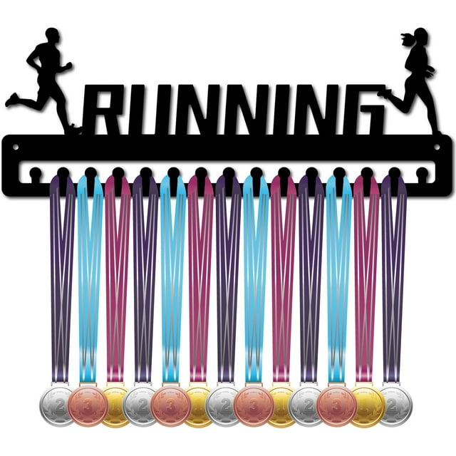 Running Medal Holder Display Hanger Medals Rack Organizer Black Metal ...