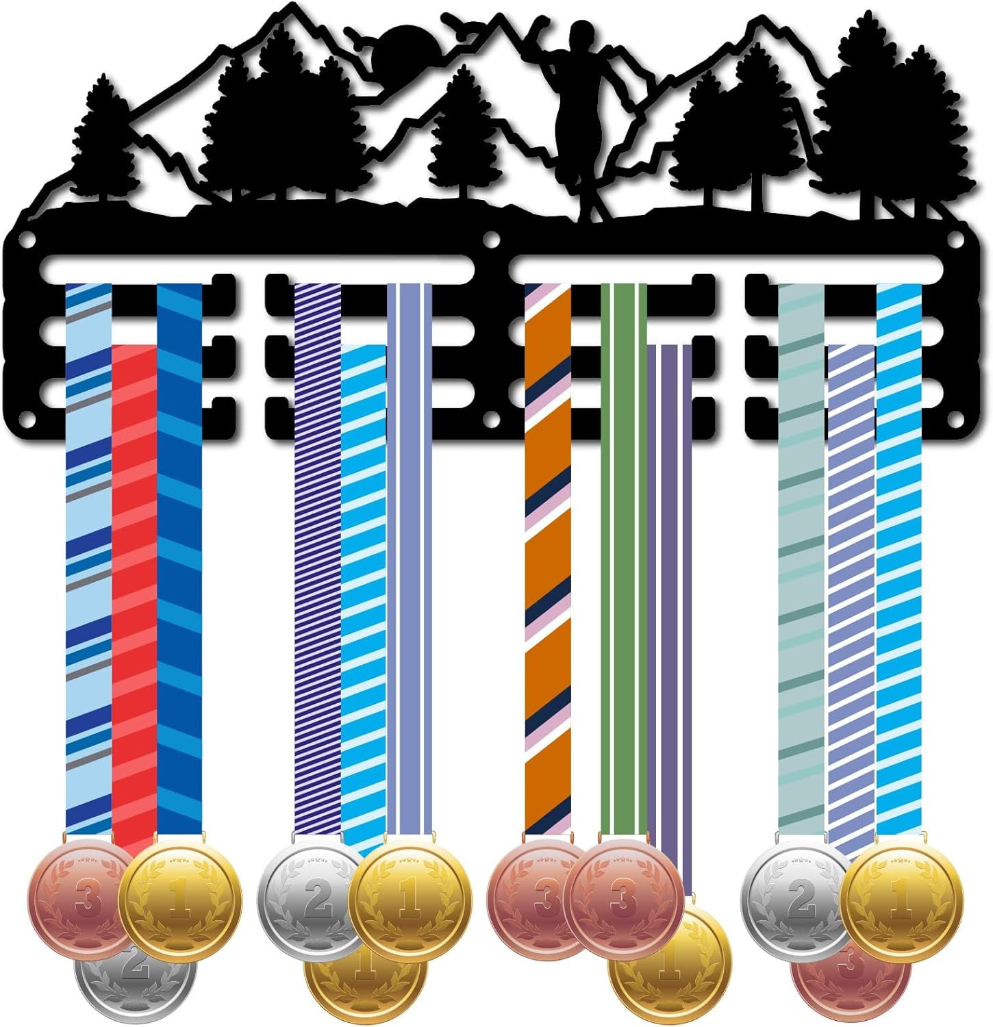 Running Medal Holder Hangers Medal Display Rack Organizer Small Metal ...