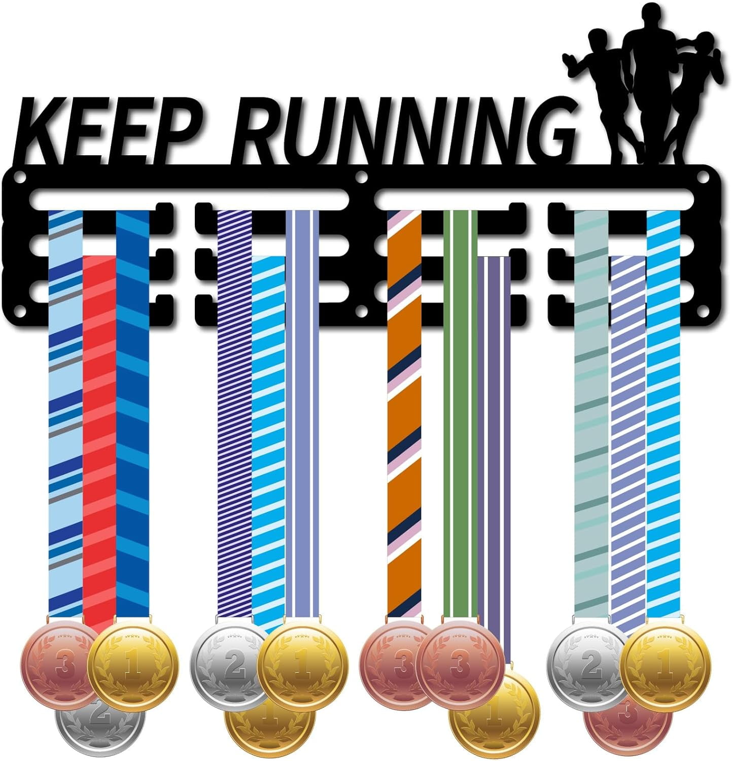 Running Medal Holder Medal Hangers Hooks Rack Display Wall Mounted ...