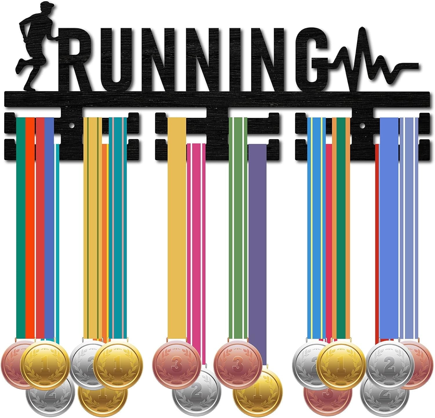 Running Medal Holder Sport Medal Hanger Medal Rack Display Wall Rack ...
