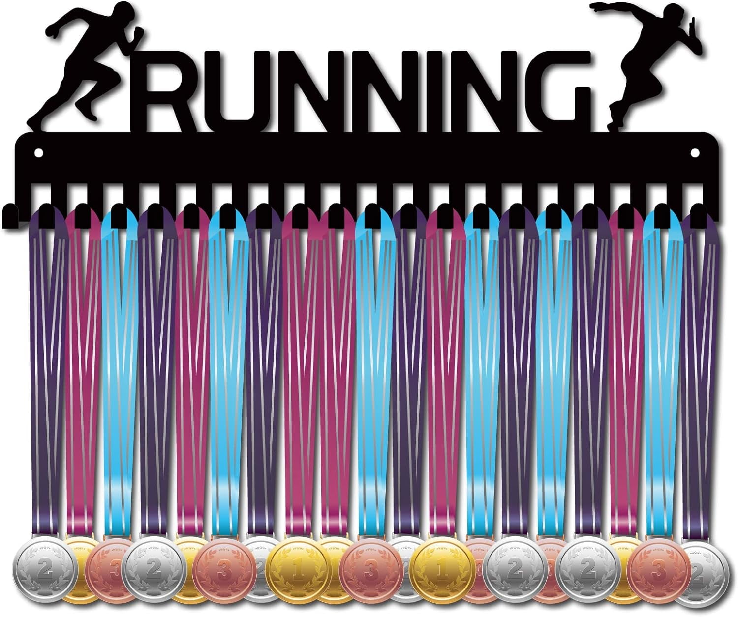 Running Medal Holder Sport Medals Hanger Display with Hook Runner ...