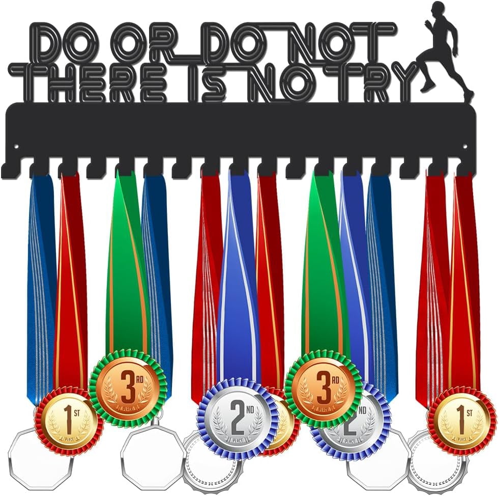 Running Medal Hook Run Sports Medal Holder Display Inspirational Text ...