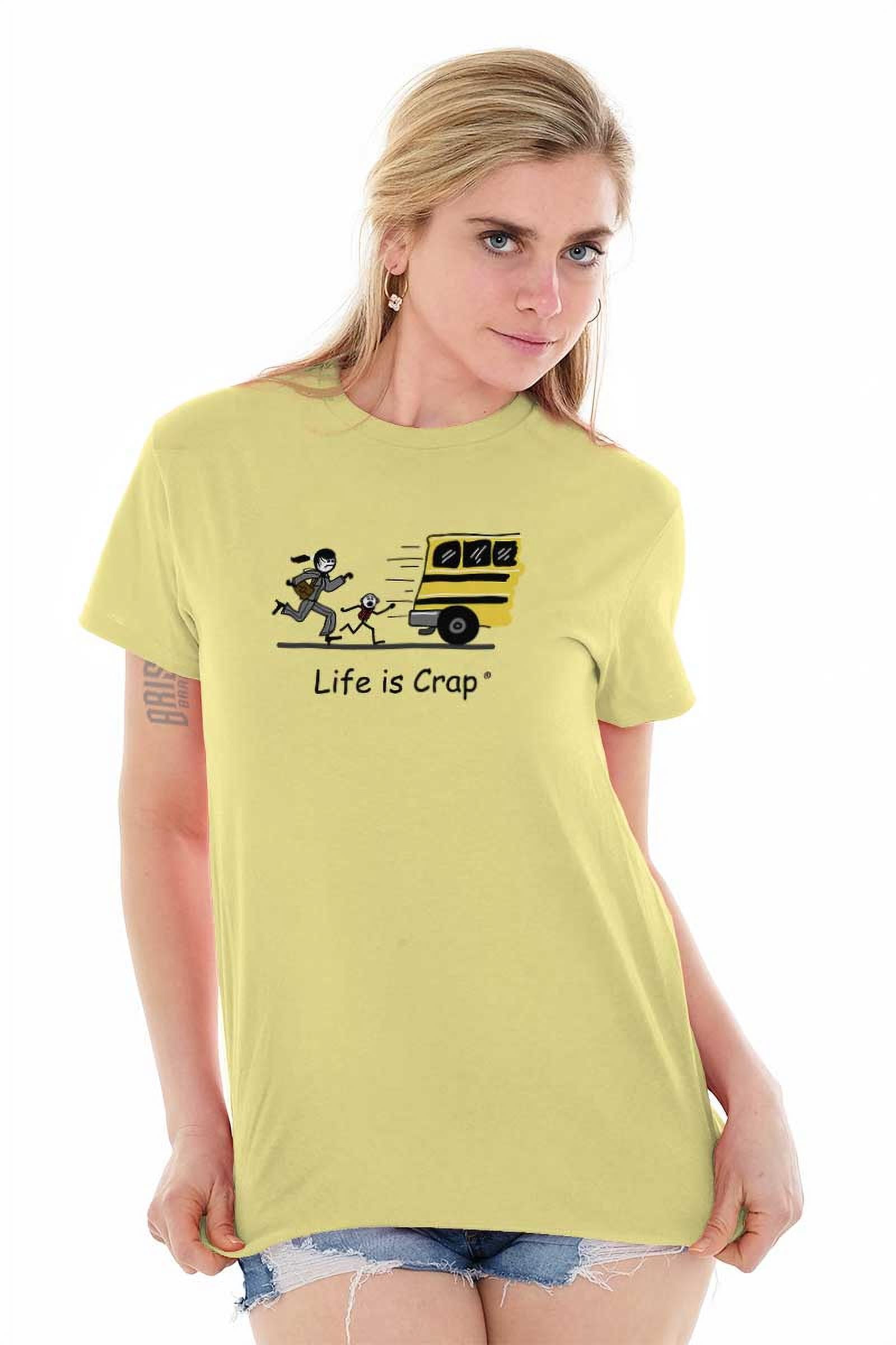 Running Missing School Bus Unlucky Women Plus Size Graphic Tee Tees ...