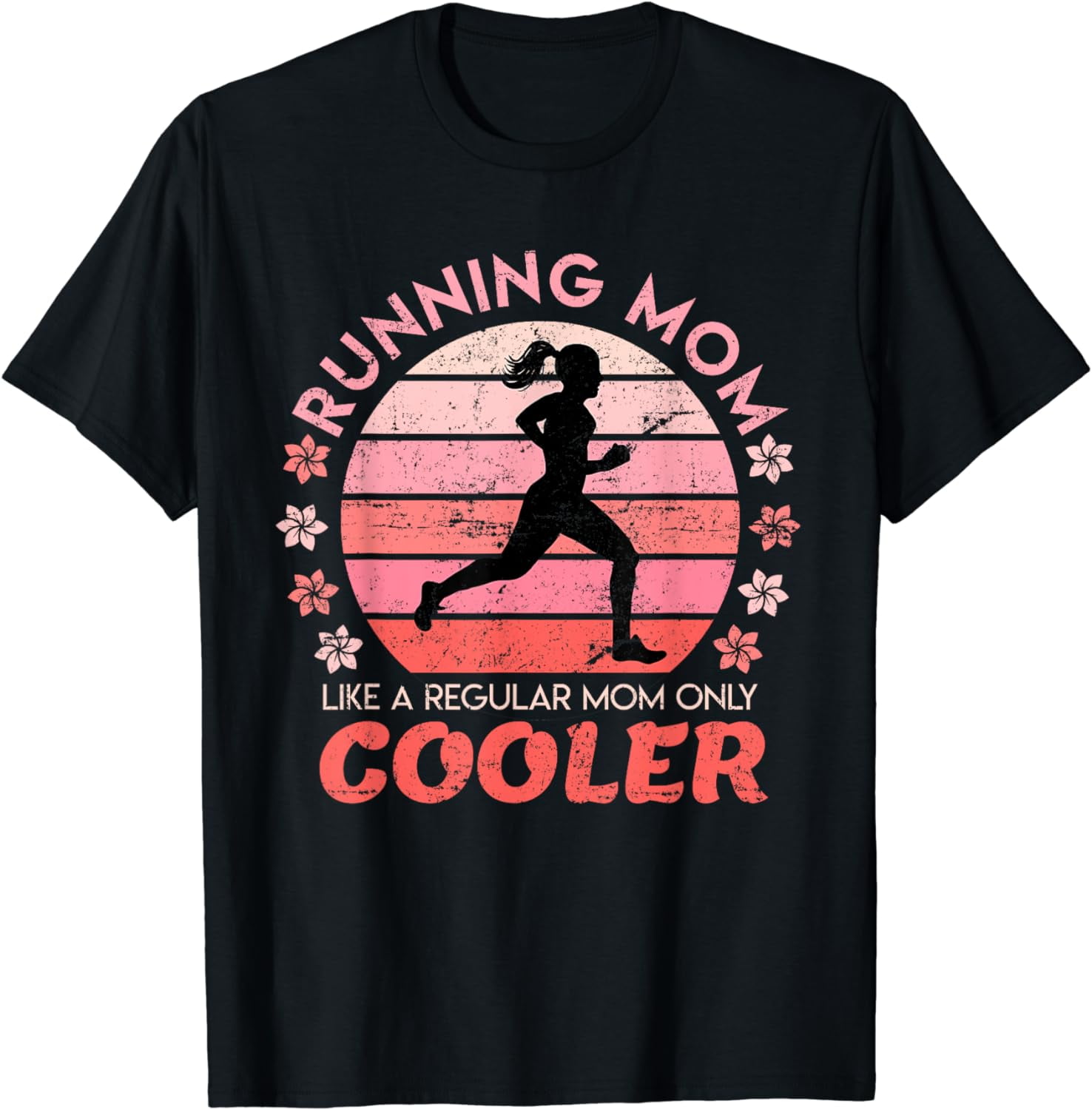 Running Mom Mother Ladies Marathon Run Half marathon T-Shirt - Walmart.com