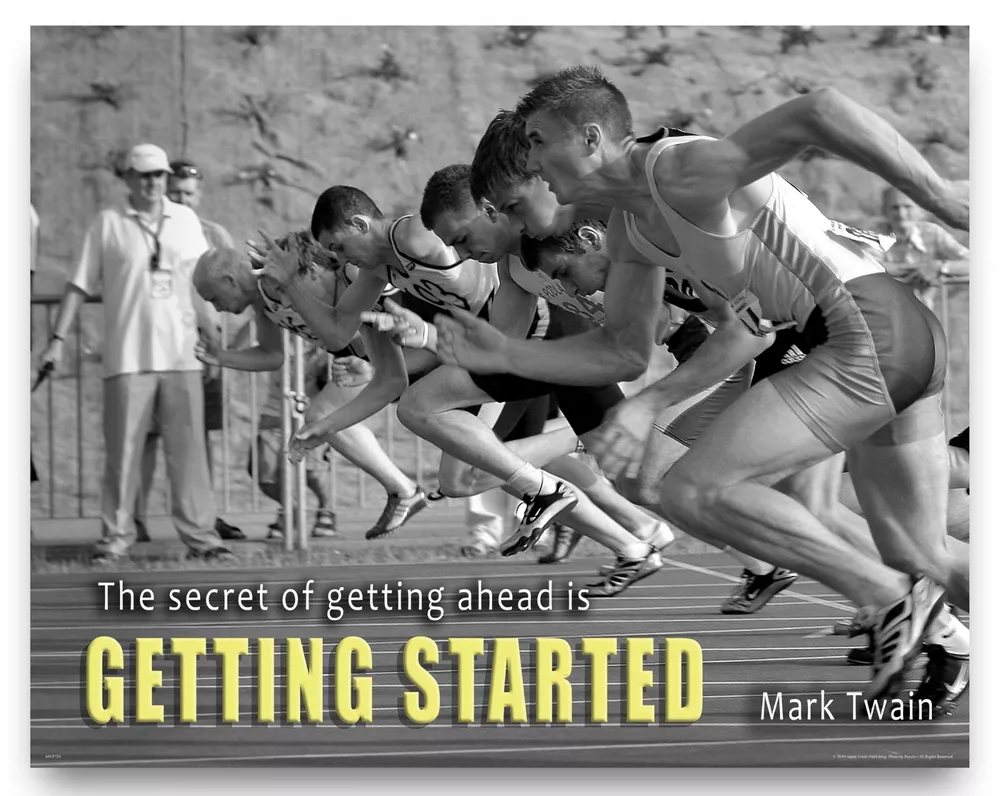 Running Motivational Sports Poster Art Print Track School Classroom ...