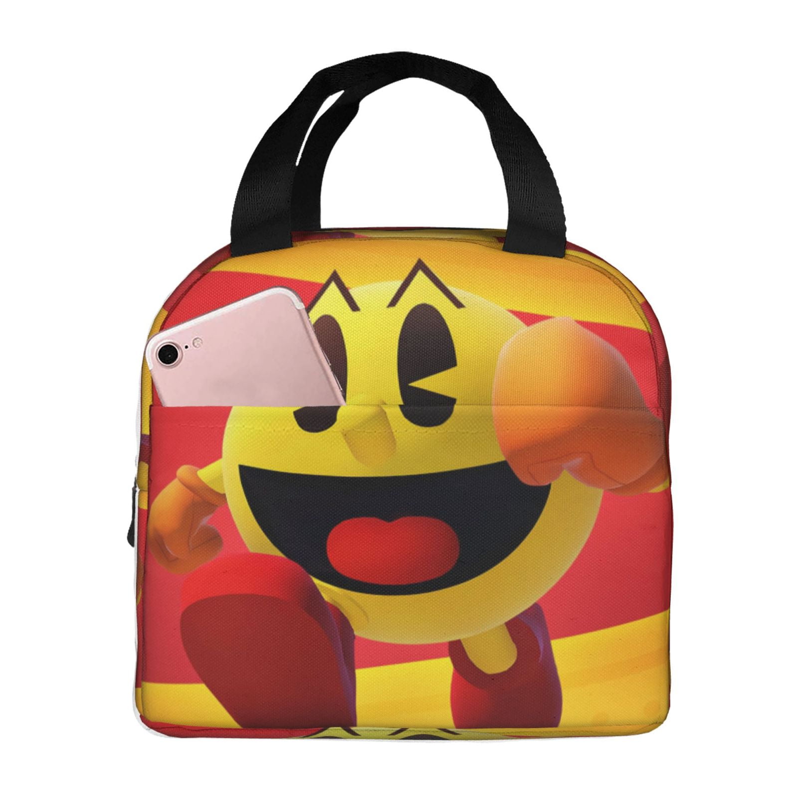 Running Pac-Man Game Portable Lunch Bag Insulated Lunchbag Thermal ...