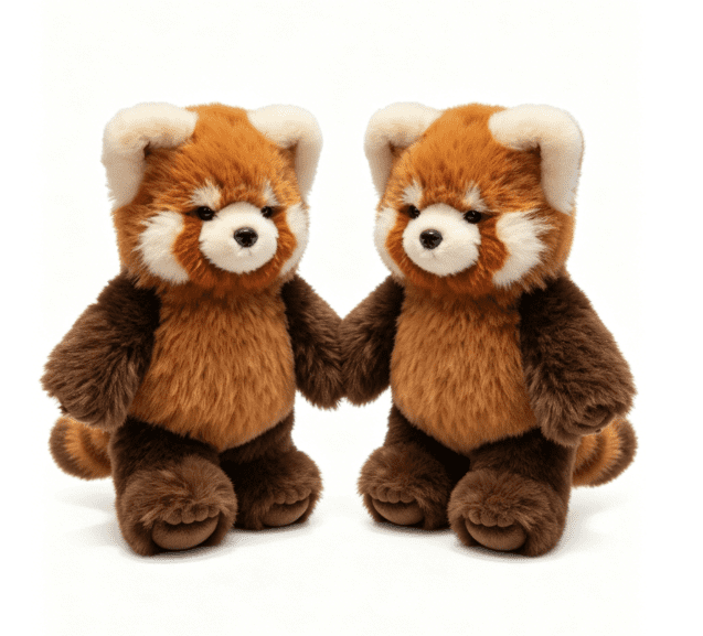 Running Plushies Red Panda, Soft Stuffed Animal Toy, Cute Adorable ...