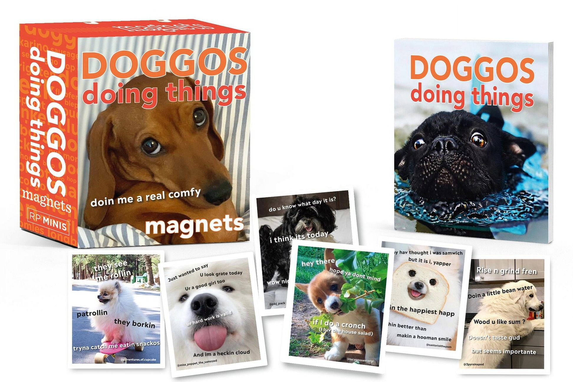 Running Press Mini Edition, Doggos Doing Things Magnet Set - Walmart.com