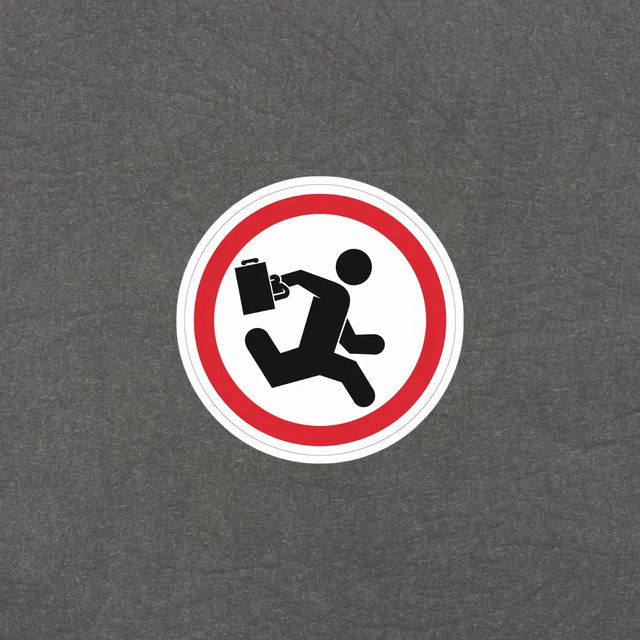 No Running Prohibition Sign Sticker Safety Workplace Decalphone Decal ...