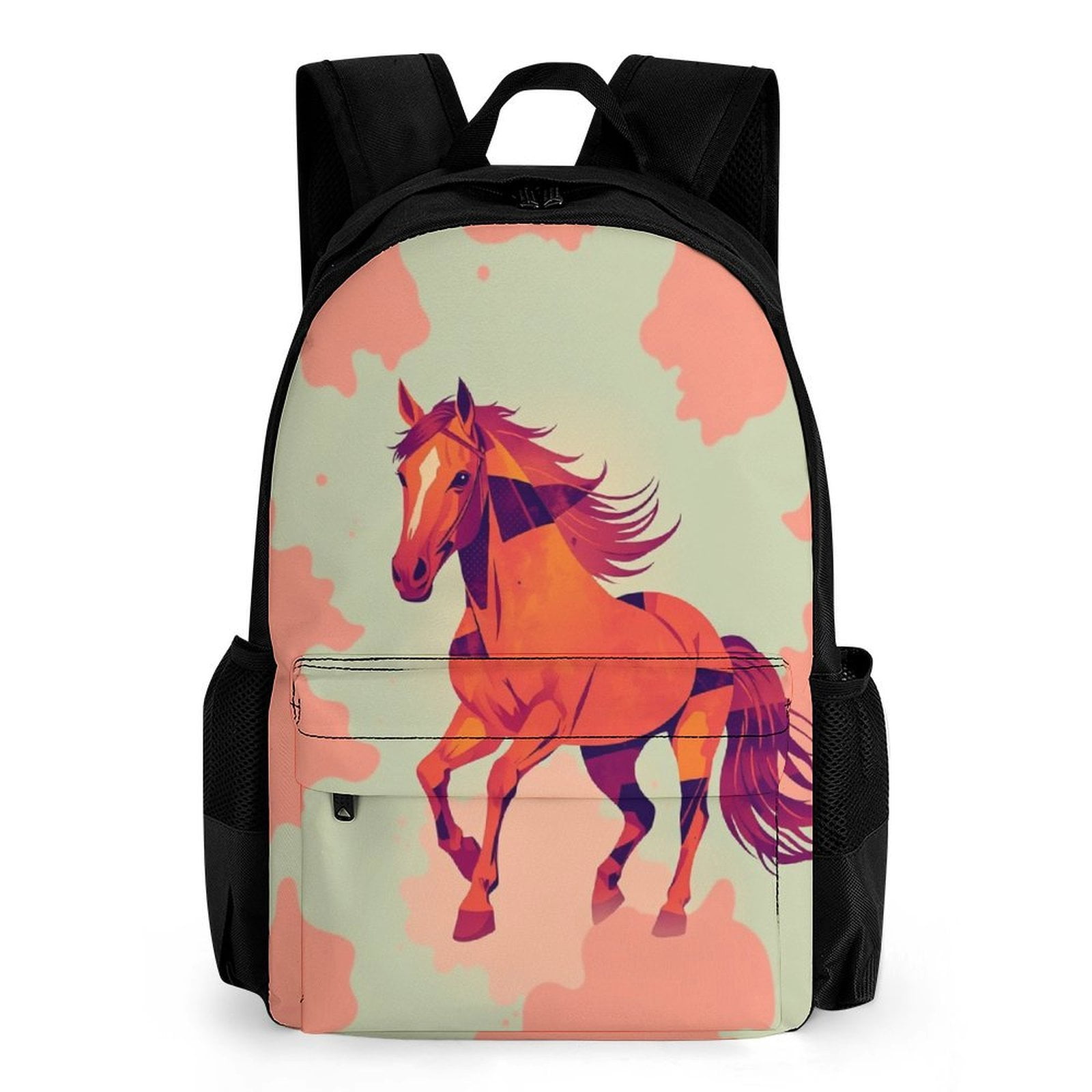 Running Red Horse Backpack Waterproof Camping Travel Riding Climbing ...