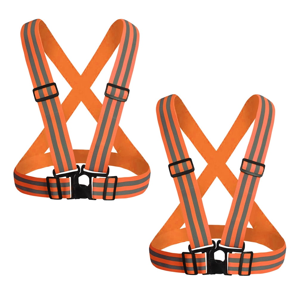 Running Reflective Vest Gear 2Pack, High Visible Reflective Running ...