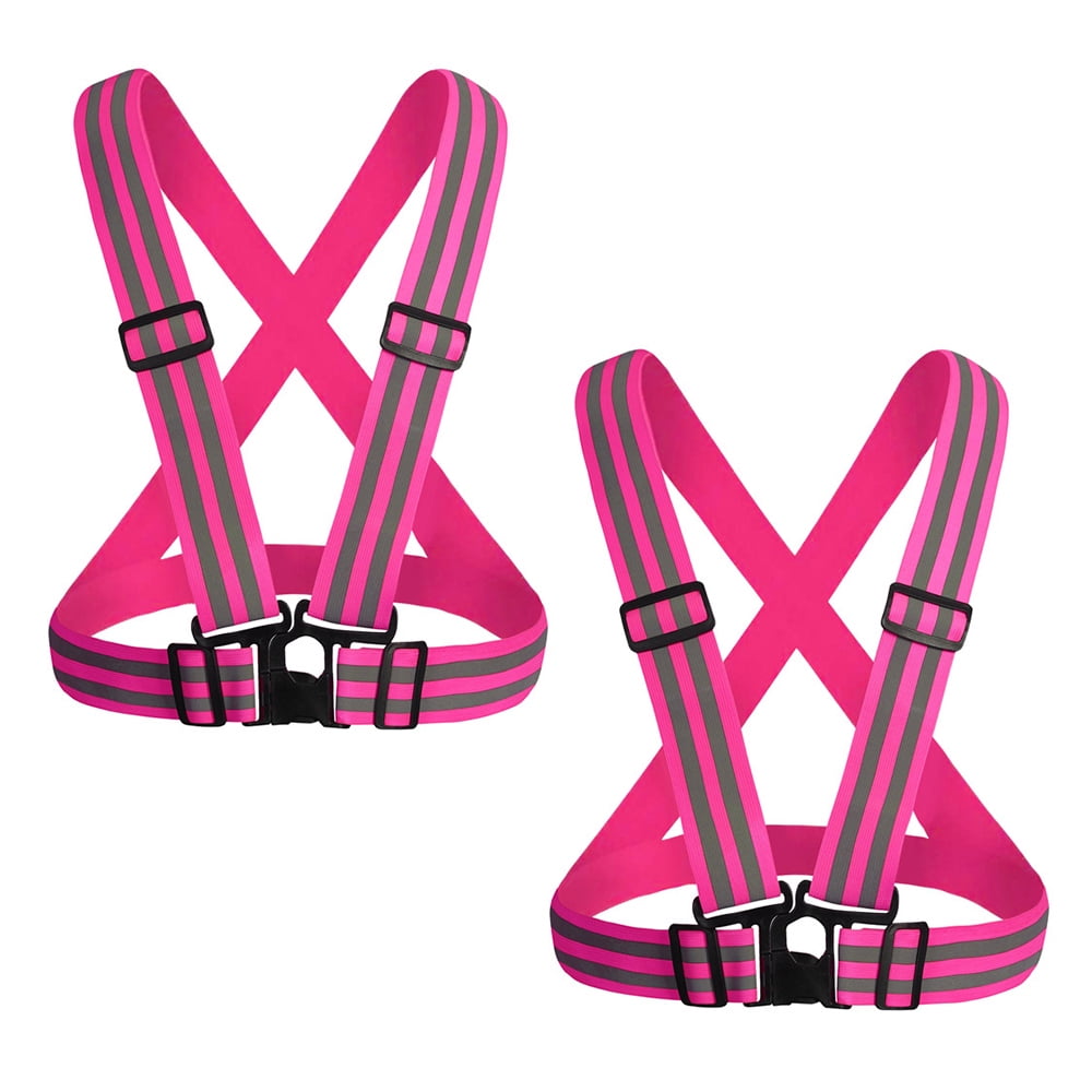 Running Reflective Vest Gear 2Pack, High Visible Reflective Running ...