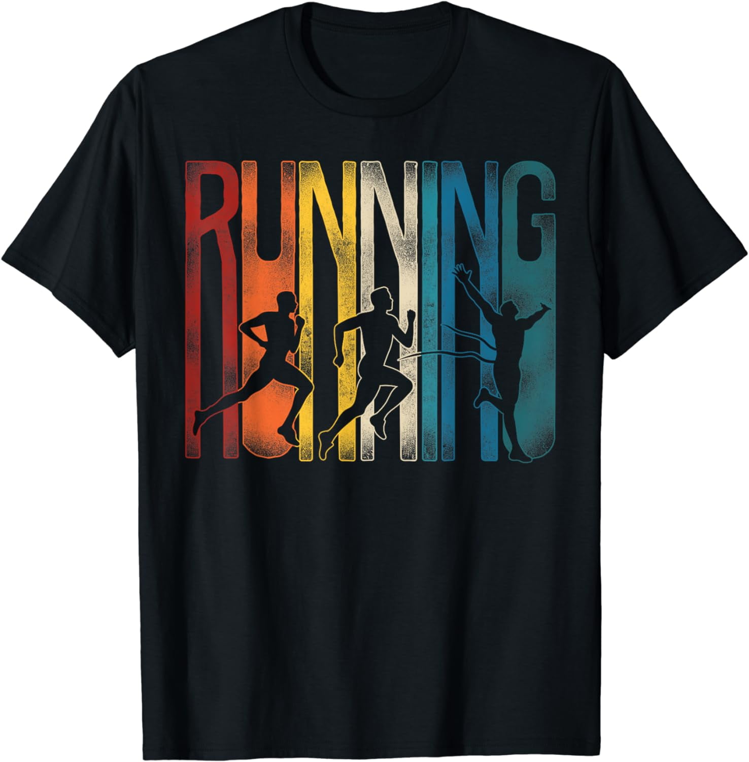 Running Runner Half Marathon Vintage Retro Running T-Shirt - Walmart.com