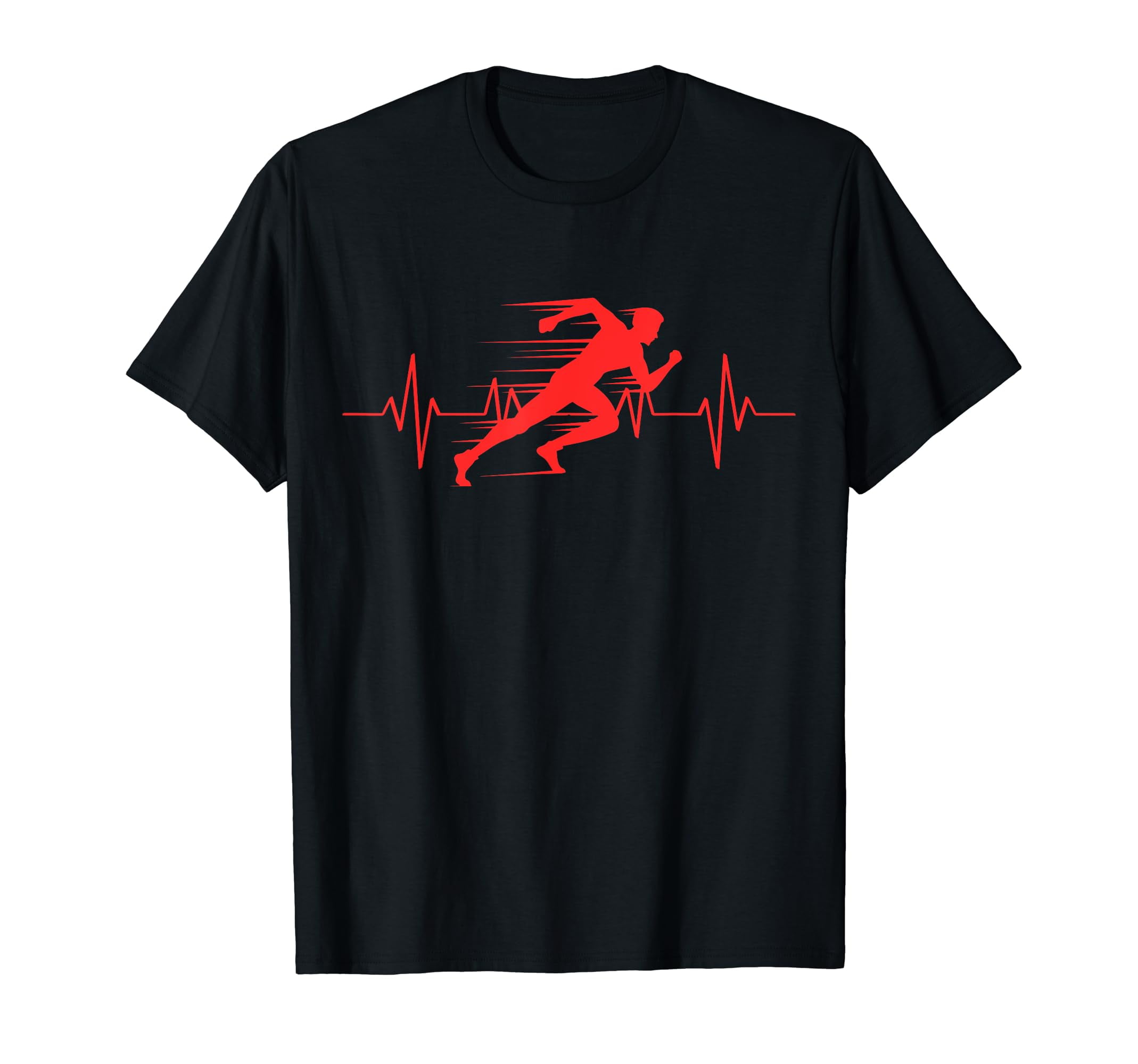 Running Shirts Design Marathon Graphic Running Heartbeat Run T-Shirt ...