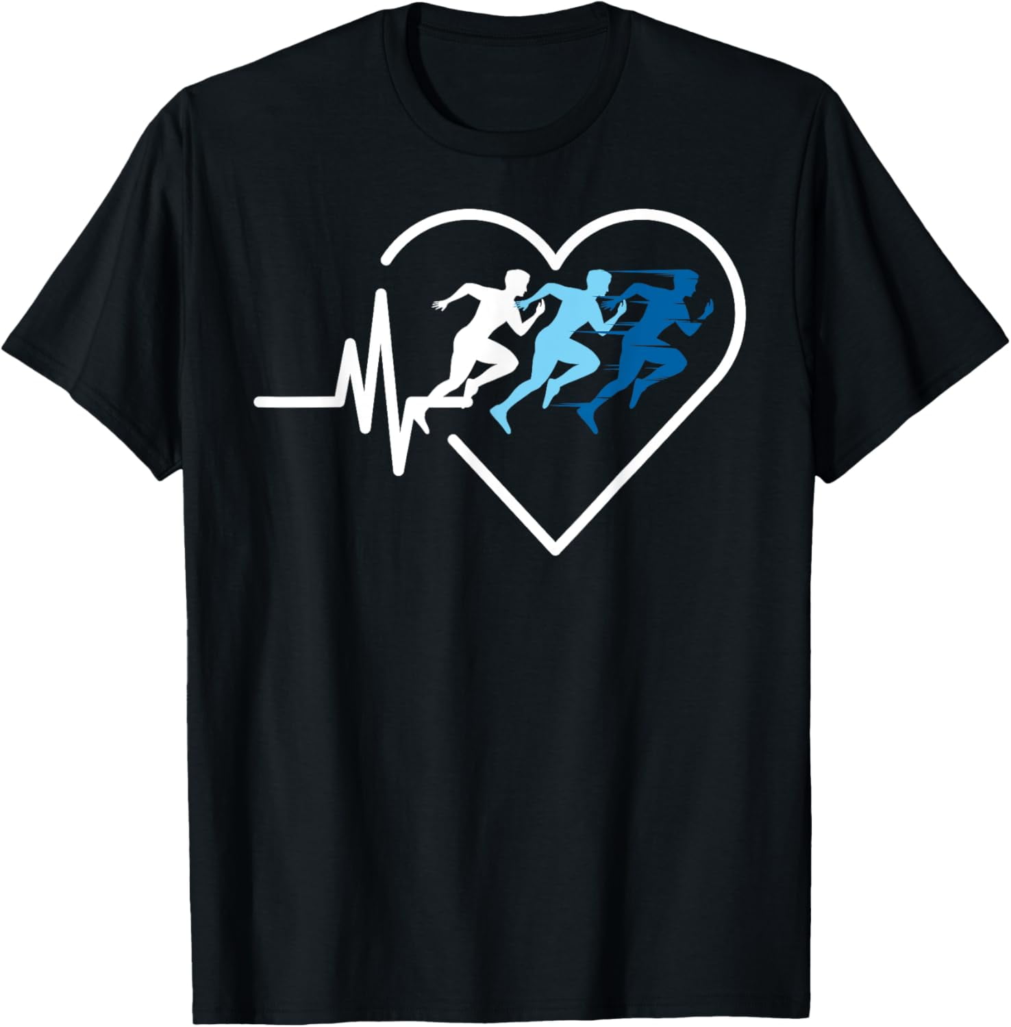 Running Shirts Design Marathon Graphic Running Heartbeat Run T-Shirt ...