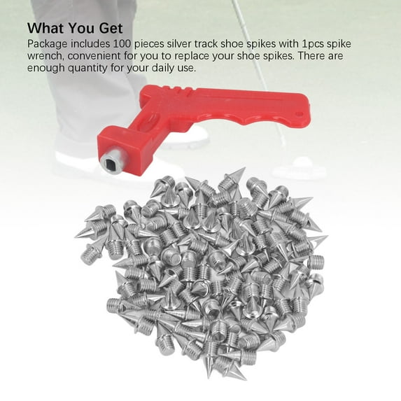 Running Shoe Spikes, 100ct Carbon Steel, Improve Grip Speed with ...