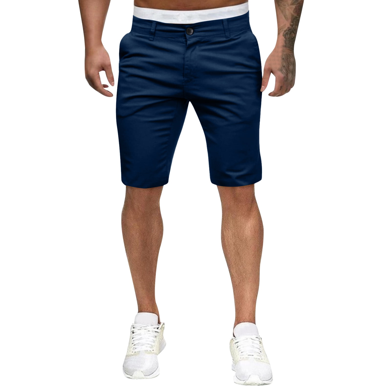Running Shorts For Mens Summer Fashion Casual Slim Solid Color Zipper ...