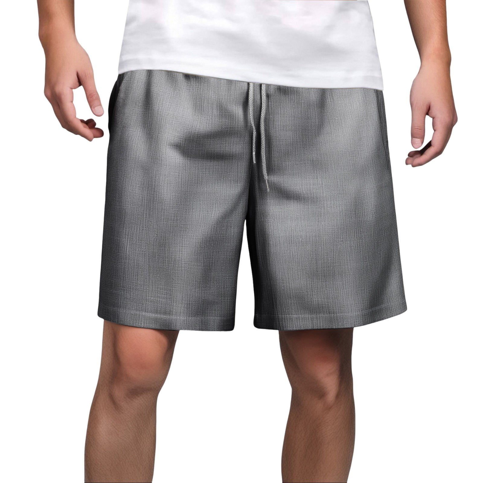 Running Shorts for Men Spring Summer Solid Color Painting Plus Size ...