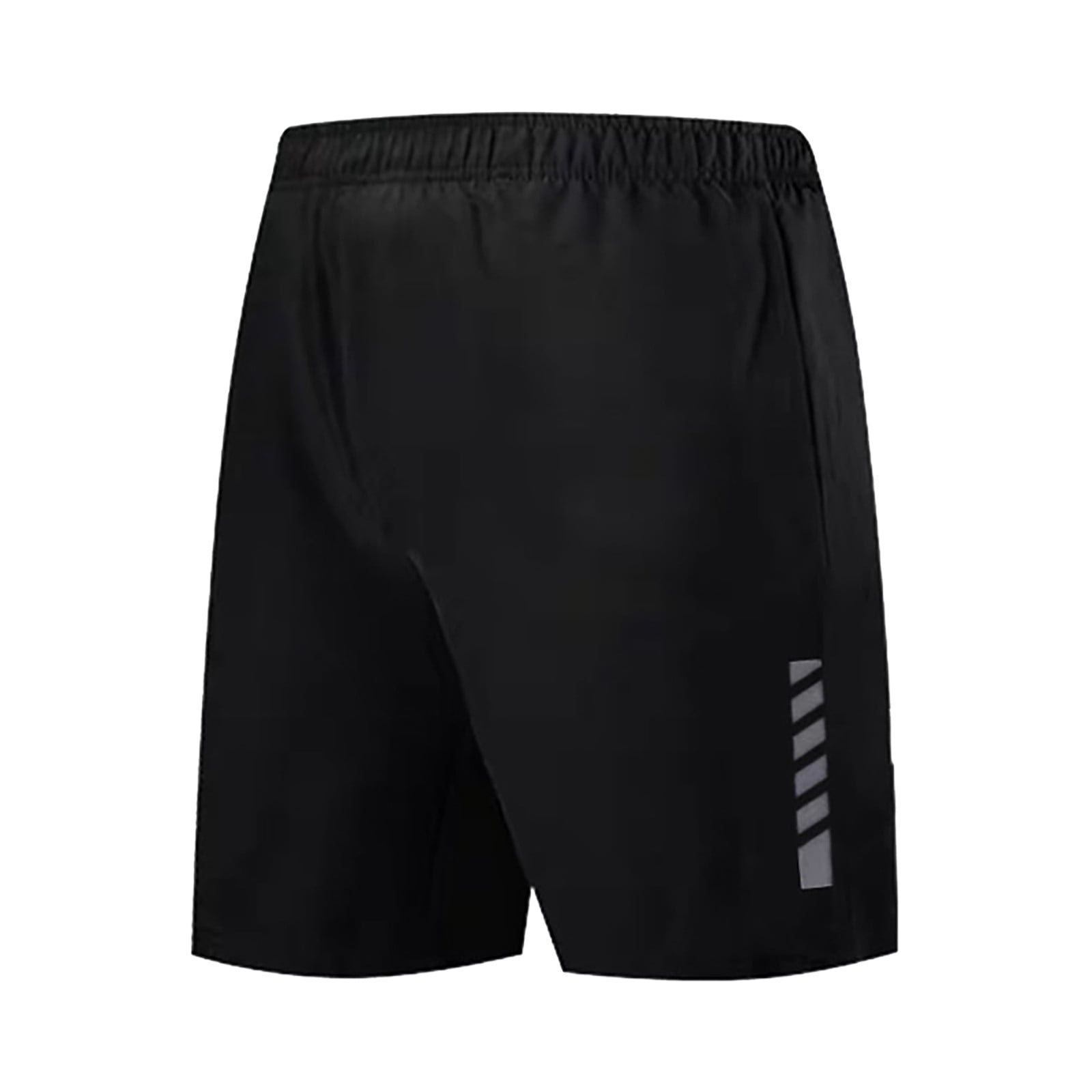 Running Shorts for Men Summer Fitness Sports Leisure Solid Black Single ...