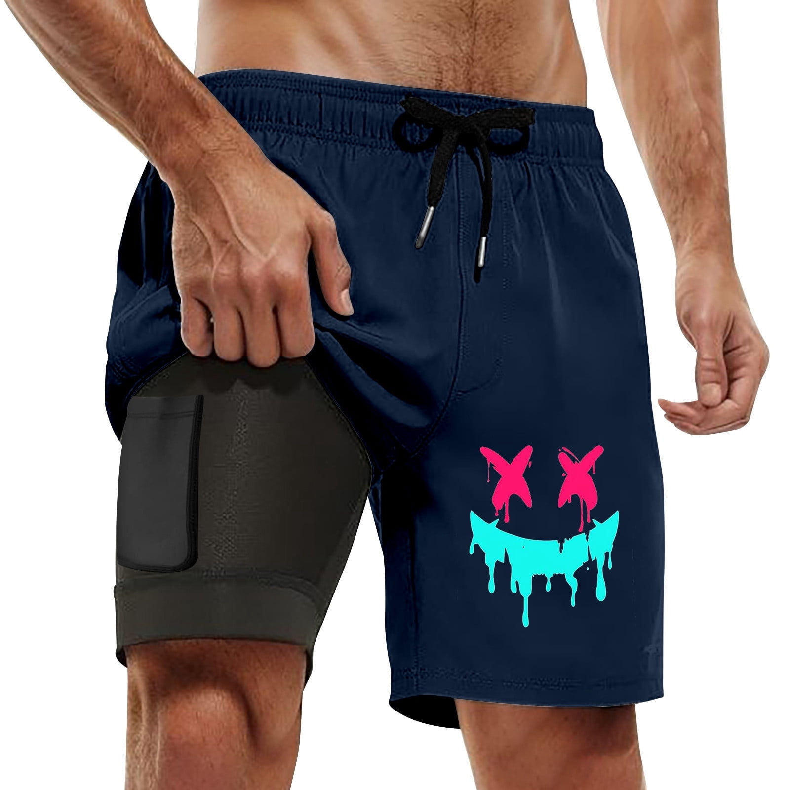 Running Shorts for Men Swim Trunks Compresssion Liner Inseam Board ...
