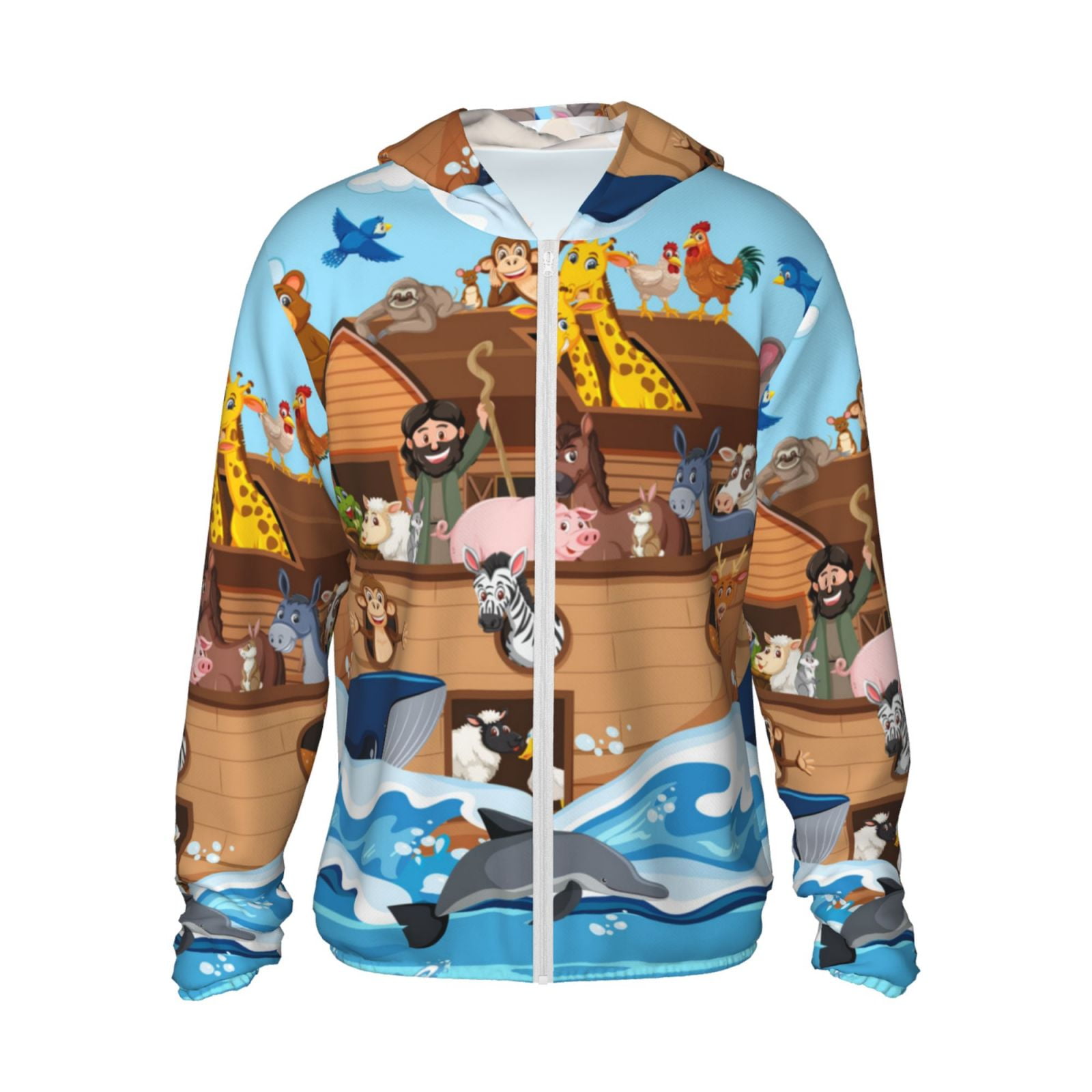 Running Shorts for Women, Animals on Noah's Ark Floating Workout ...