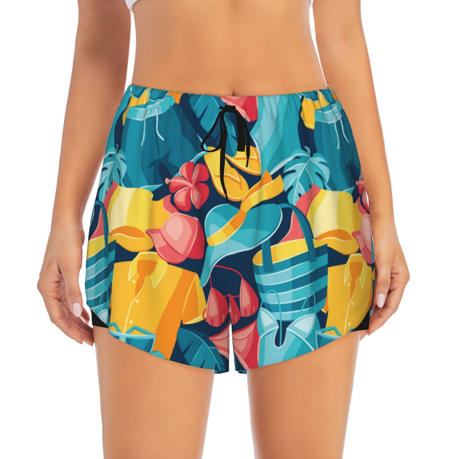 Running Shorts for Women, colorful summer clothes Workout Athletic ...