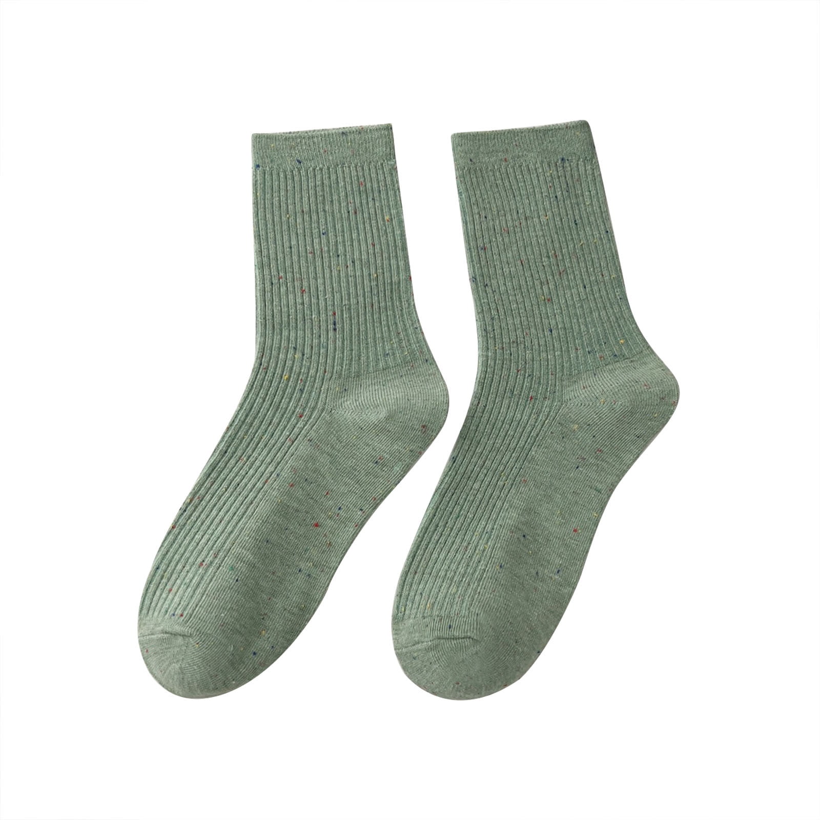 Running Socks With Tab Warm Christmas Fashion Windproof Printing Mid