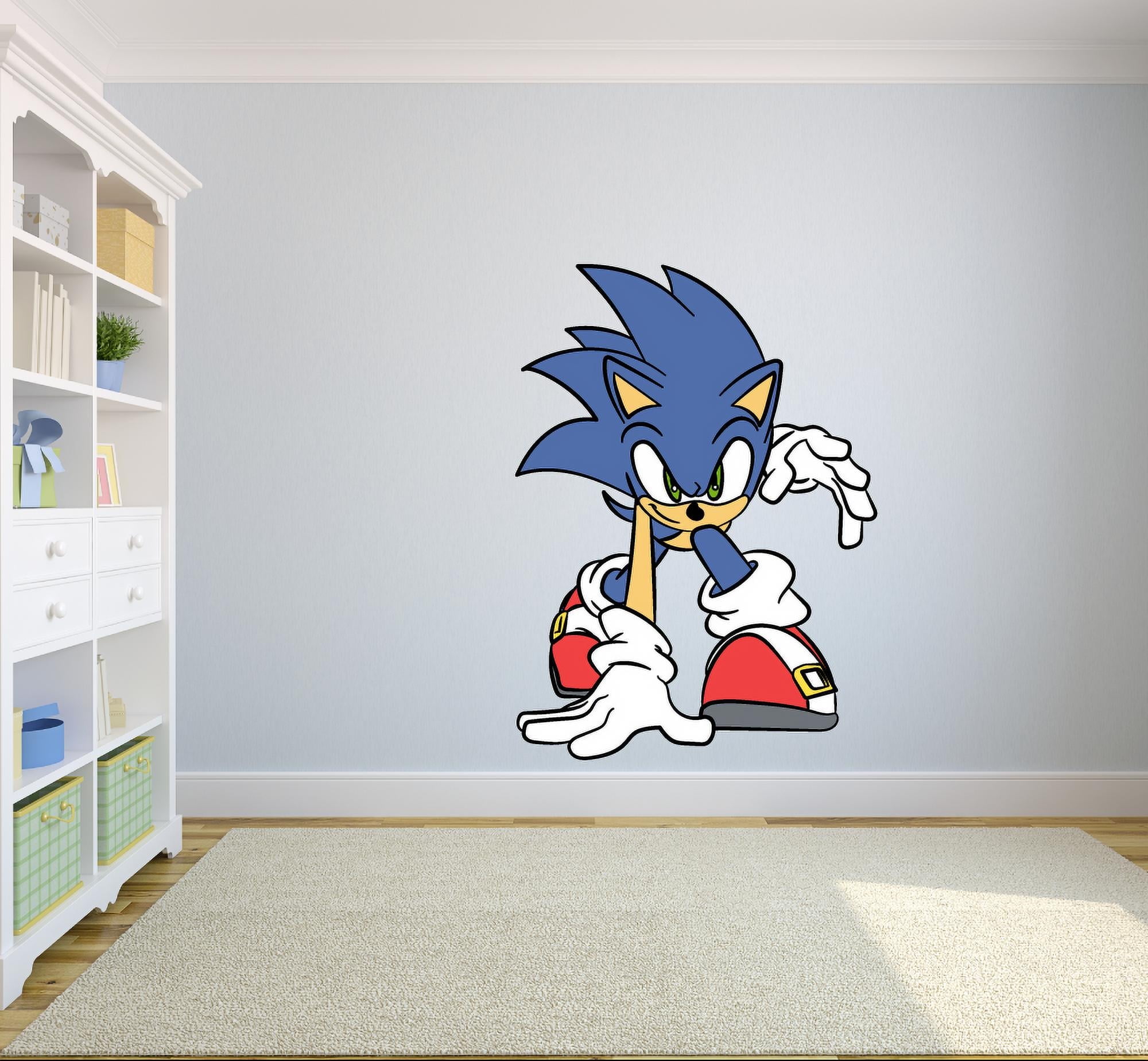Sonic the Hedgehog Wall Sticker Art for Children's Room Decor, Game ...