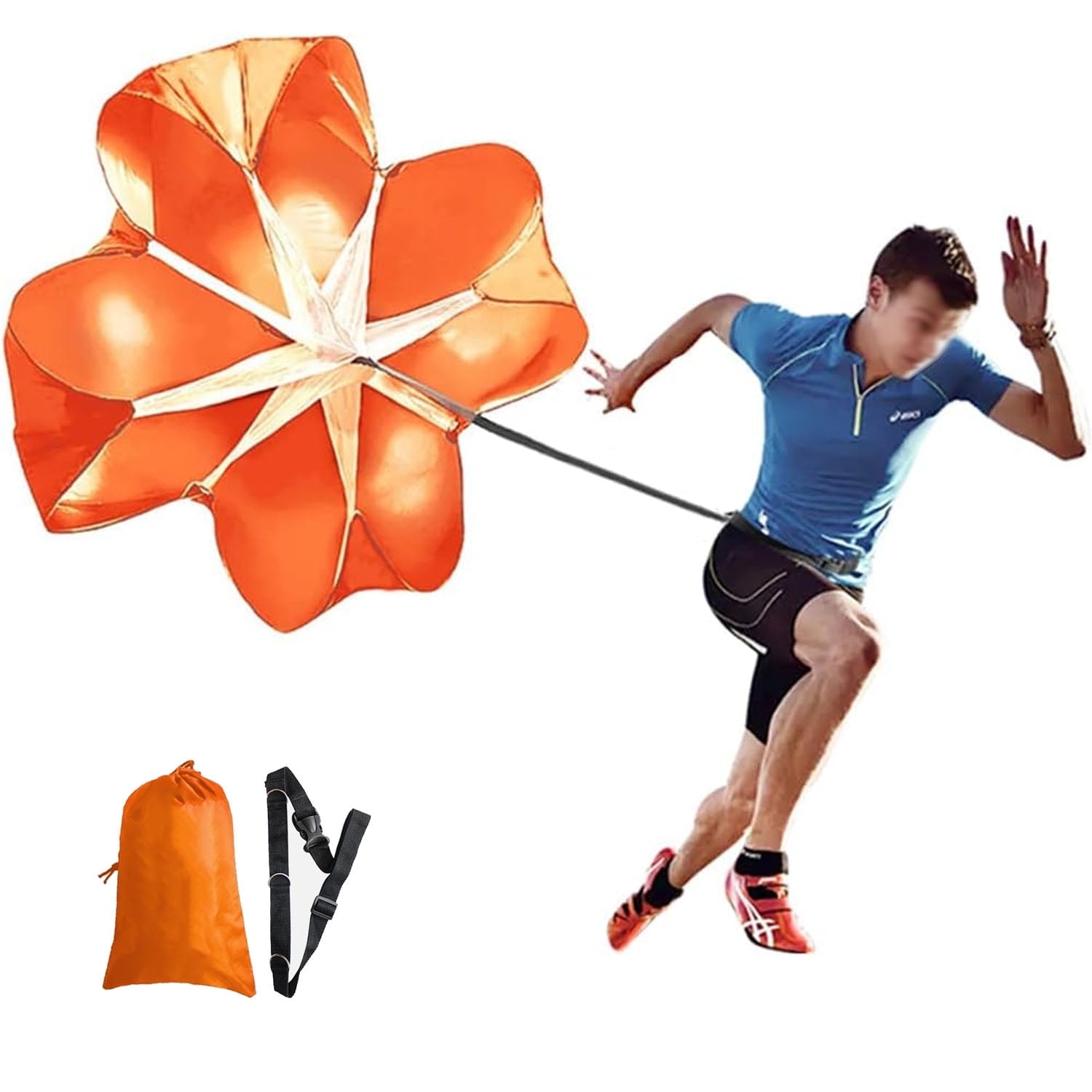 Running Speed Training 56" Parachute with Adjustable Strap,Running ...