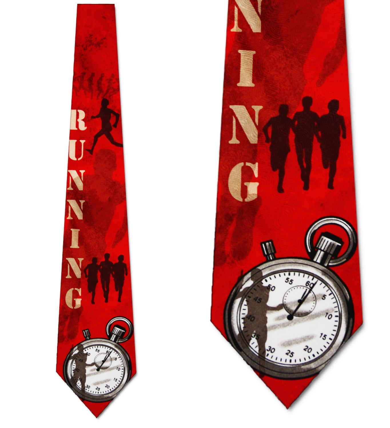Running Stopwatch Necktie Mens Tie by Ralph Marlin - Walmart.com