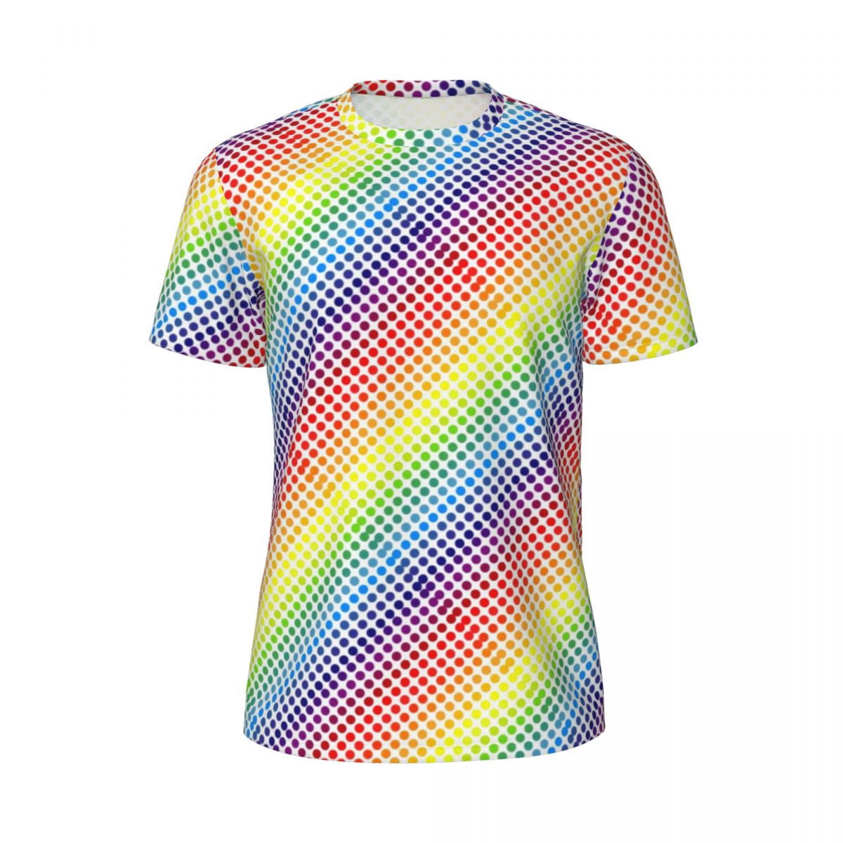 Running T Shirt For Man Yellow Polka Dot T Shirts Trendy Cool Black ...