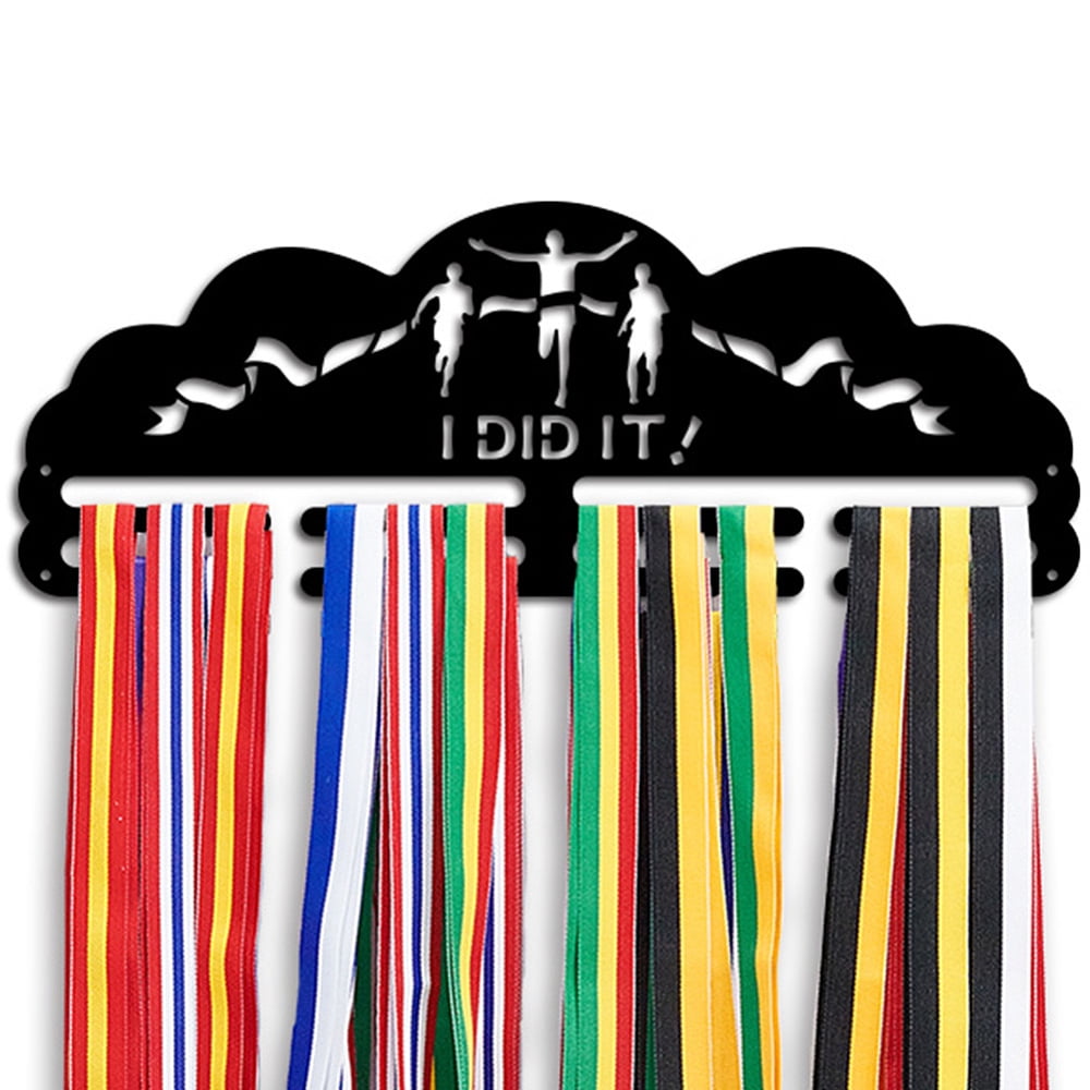 Running Theme Medal Hanger Holder Wall Mounted Tiered Medal Racks ...