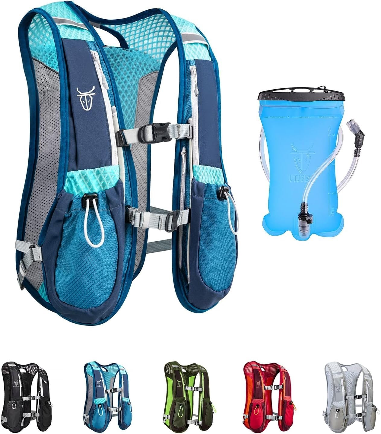 Running Vest, 5L Hydration Vest Lightweight, Breathable and Sweatproof ...