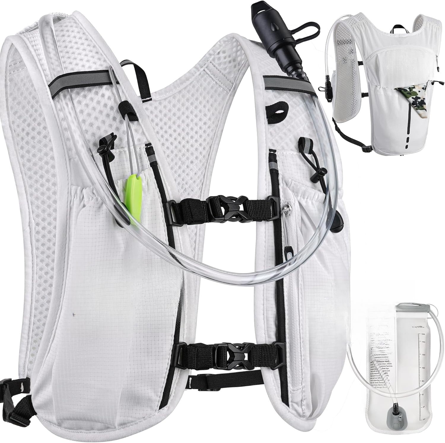 Running Vest, Lightweight Hydration Vest, Insulated Water Backpack with ...