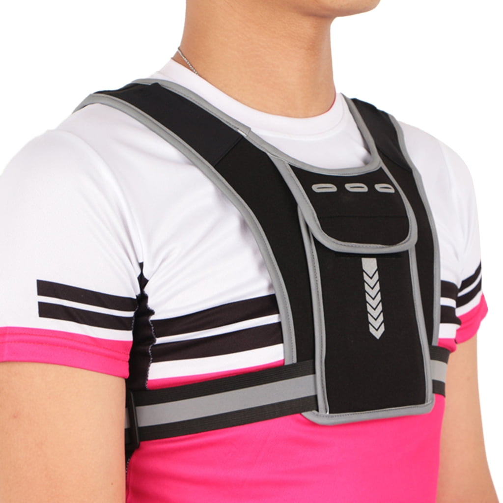 Running Vest Phone Holder Jogger Phone Holder Reflective Running Chest ...