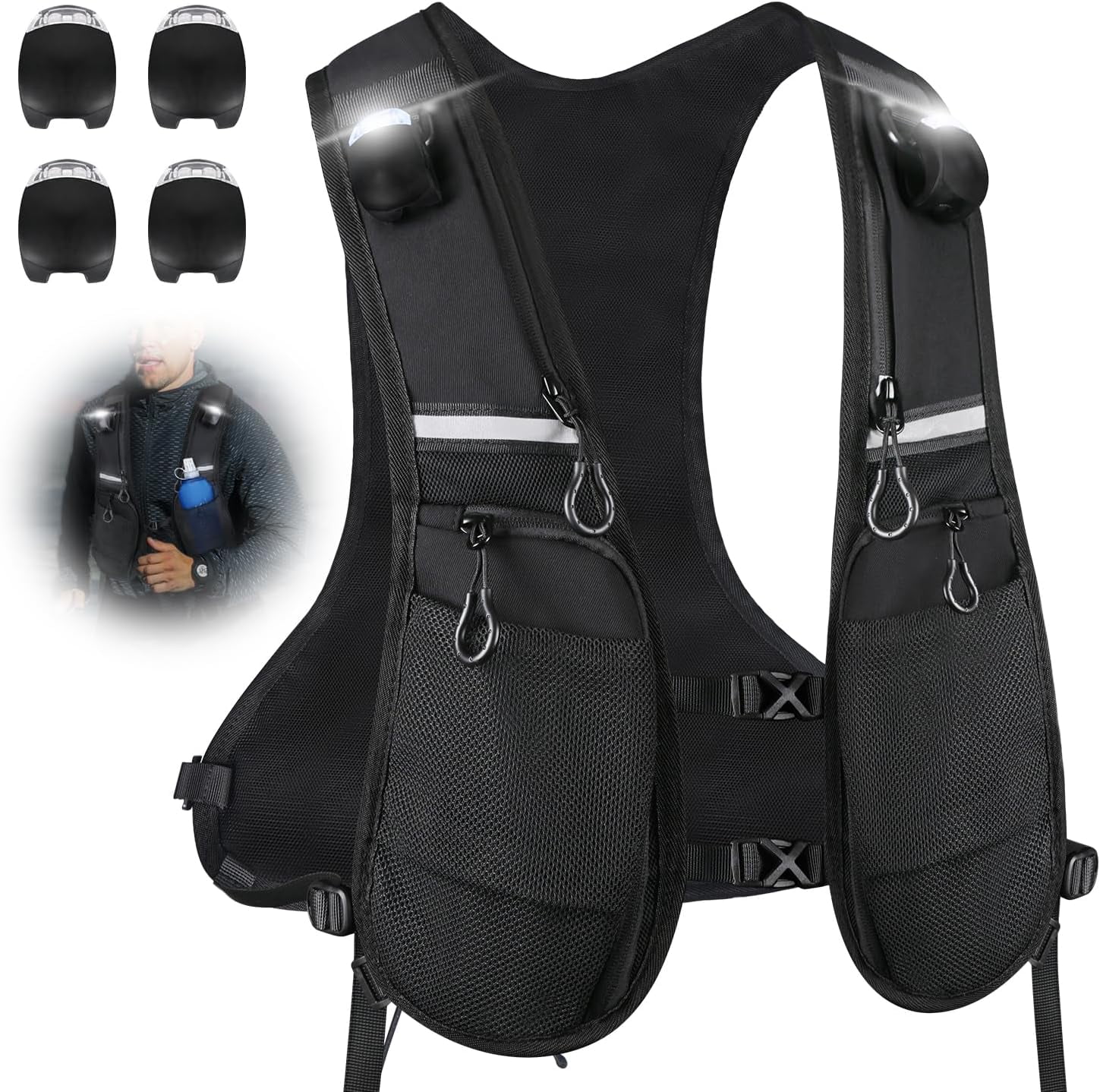 Running Vest, Running Vest for Women and Men, Hydration Vest Pack ...