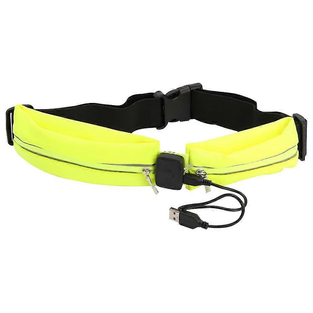Running Waist Pack With Led Lights, Usb Rechargeable, For Safe Night ...