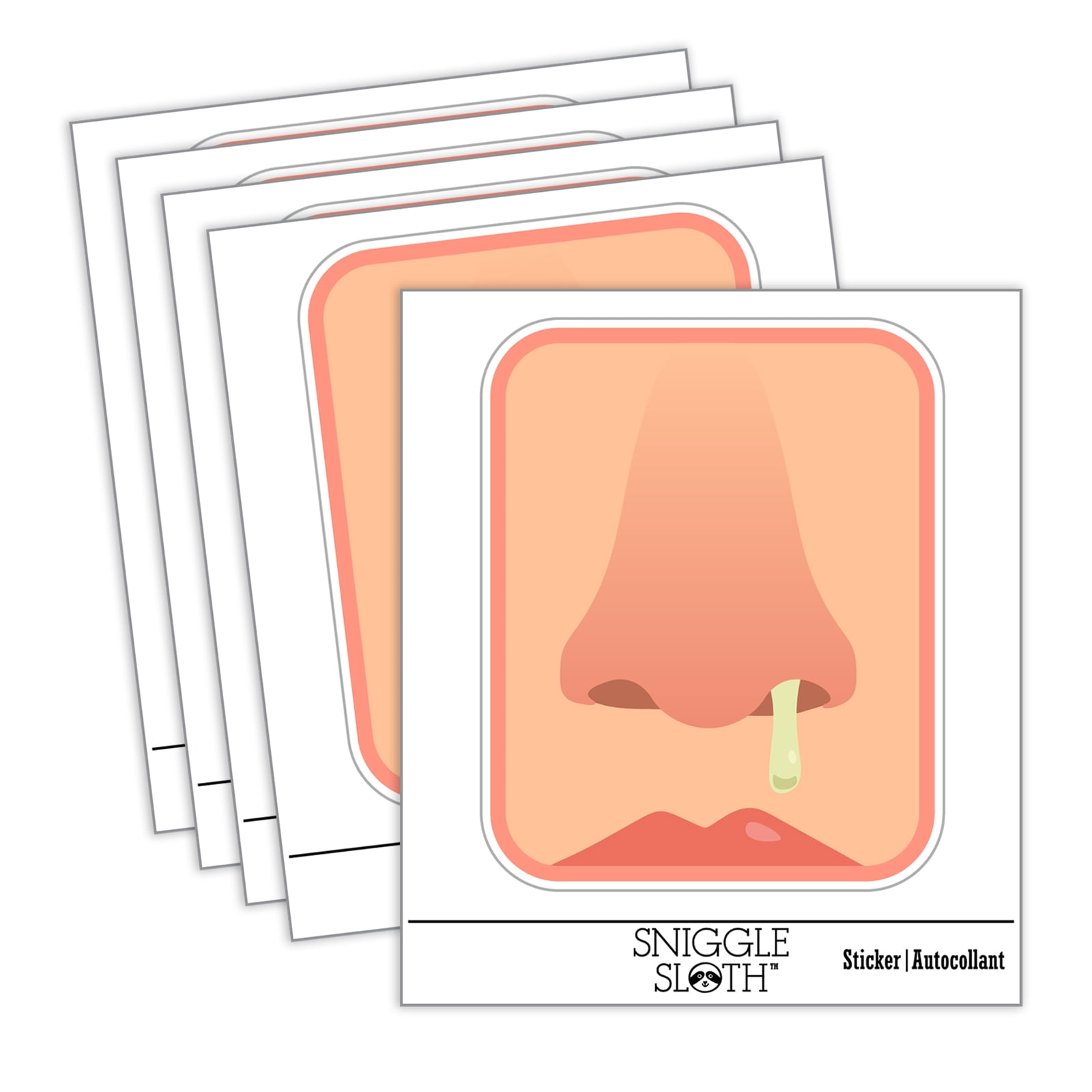 Runny Nose Allergies Sick Car Window Bumper Water Bottle Phone Tablet ...